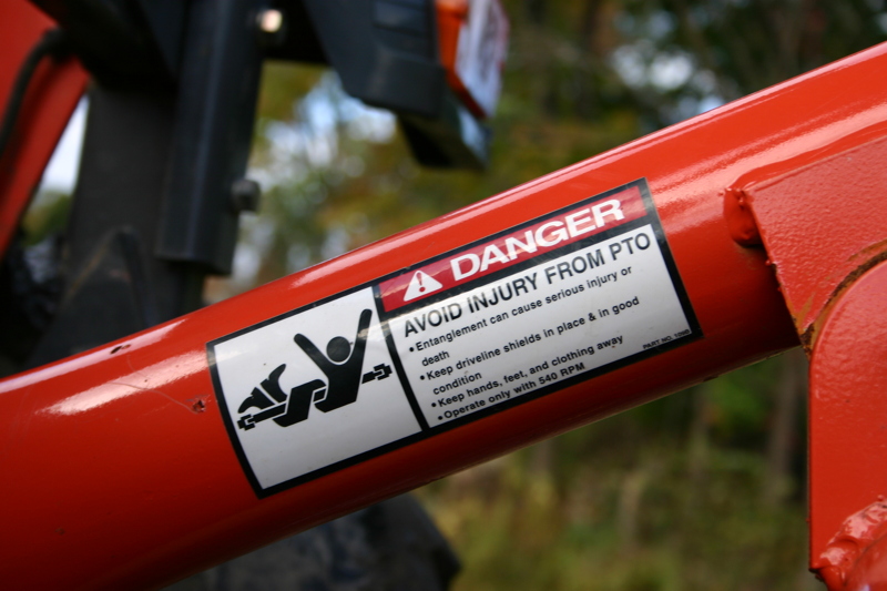 Tractor PTO safety demonstration and accident - video and GIF