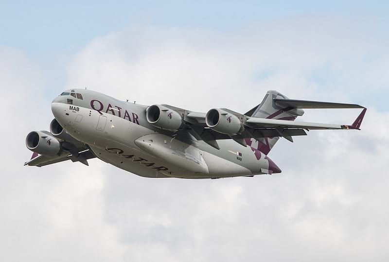 C-17 Globemaster with Qatar Airways livery - photo