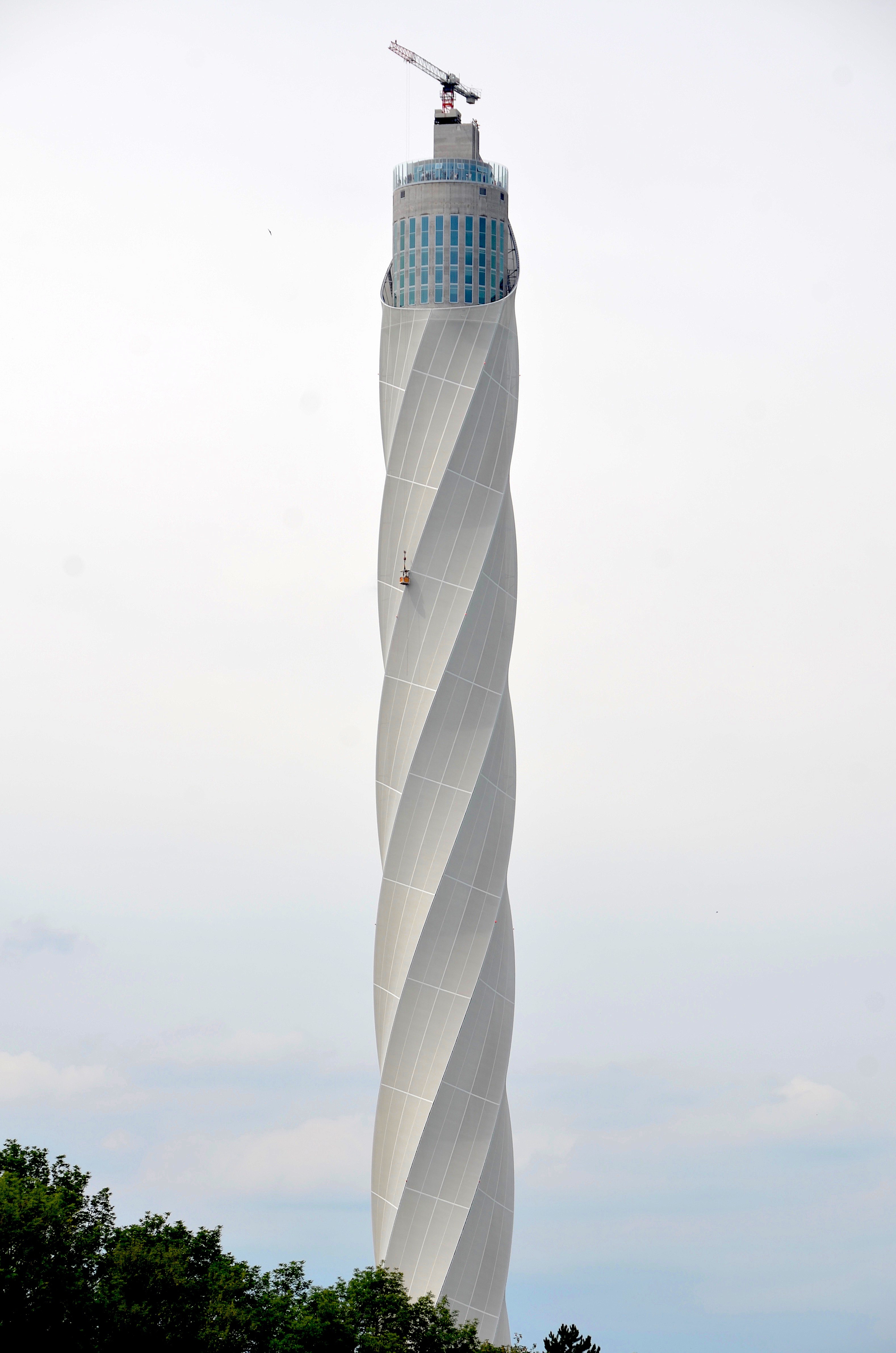 World's tallest elevator test tower - photo and video - HomemadeTools.net