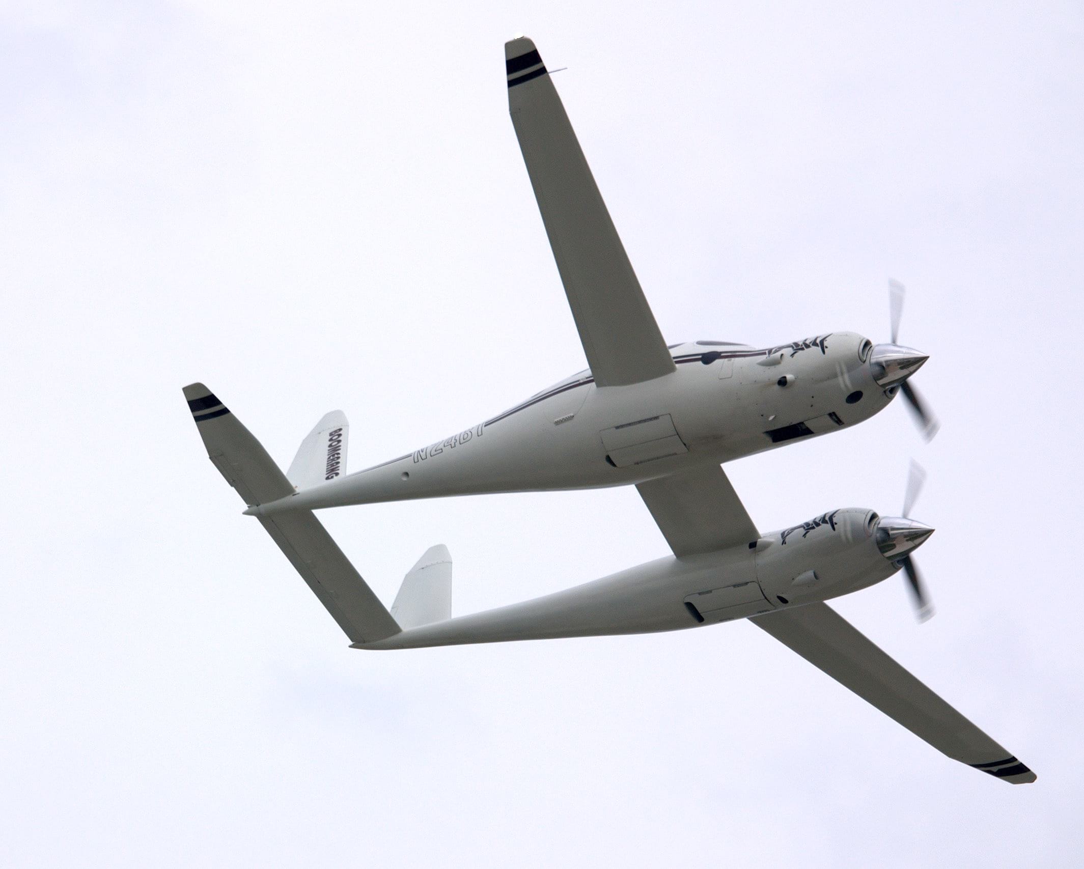 Rutan Model 202 Boomerang asymmetrical aircraft - photo - HomemadeTools.net