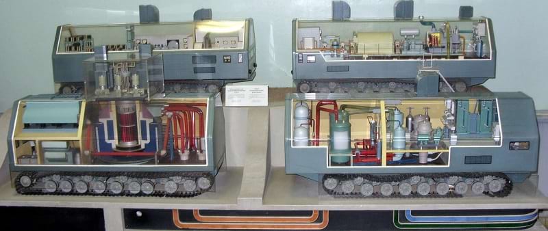 Soviet TES-3 mobile nuclear power plant - photos and video