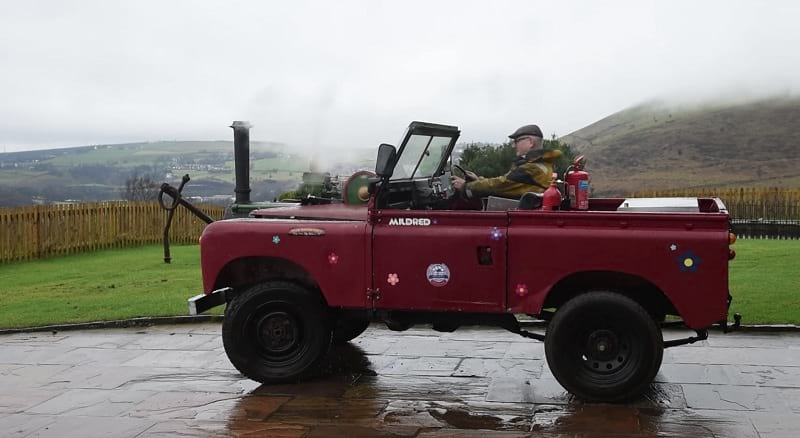 Steam-powered Land Rover - photos and videos - HomemadeTools.net