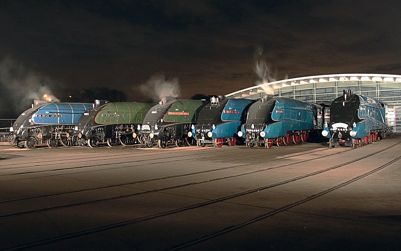 Surviving LNER A4 Pacific locomotives - photo - HomemadeTools.net