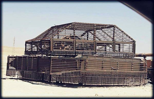 T-72 tank cage armor - photo - HomemadeTools.net