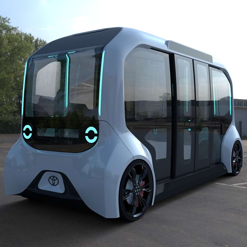 Toyota e-Palette autonomous minibus - photos - HomemadeTools.net