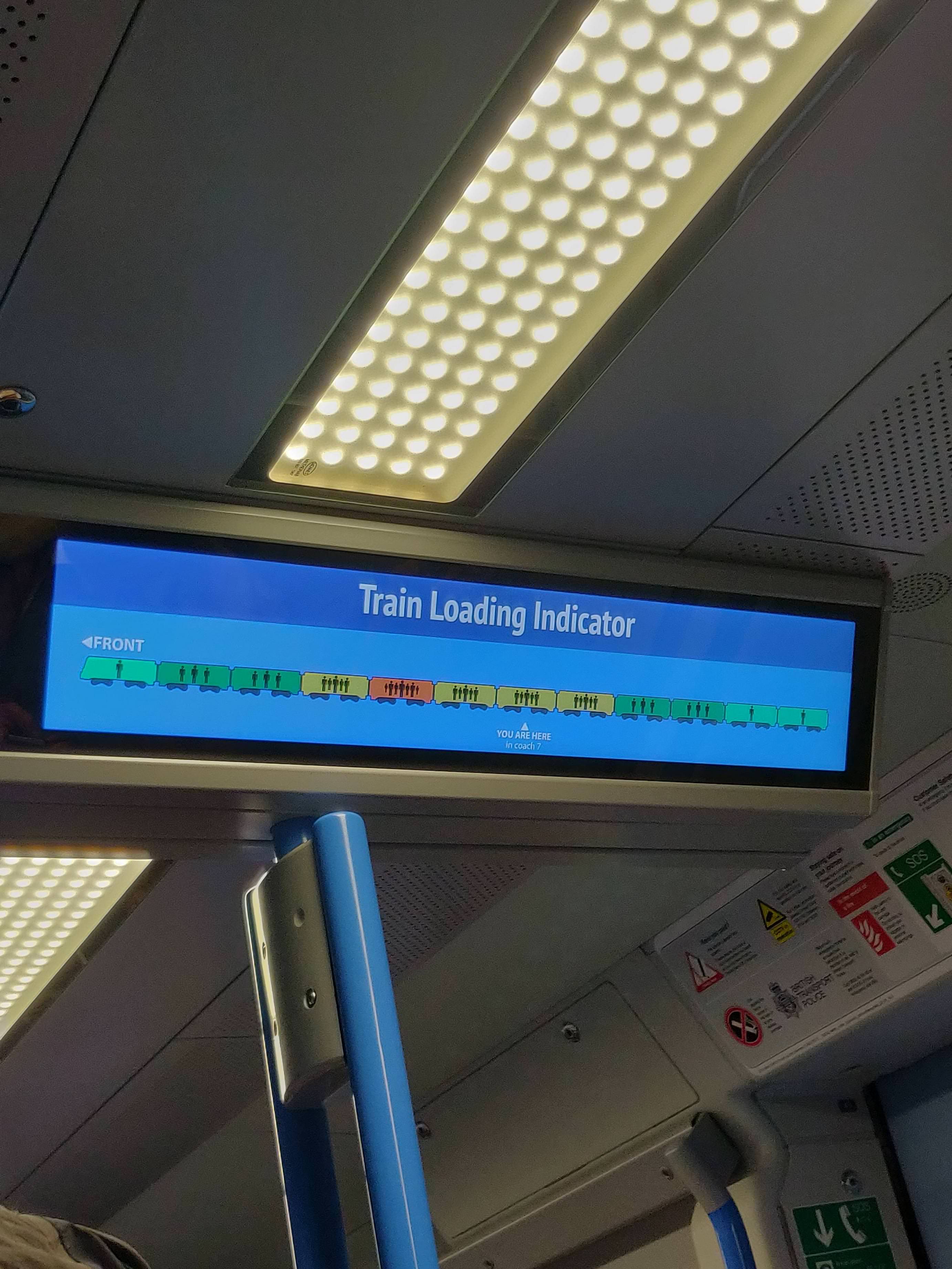 Passenger train loading indicator- photo - HomemadeTools.net