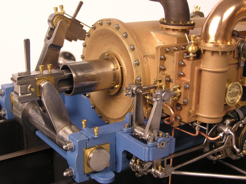 Scale model steam engine from Civil War Ironclad USS Monitor - video ...