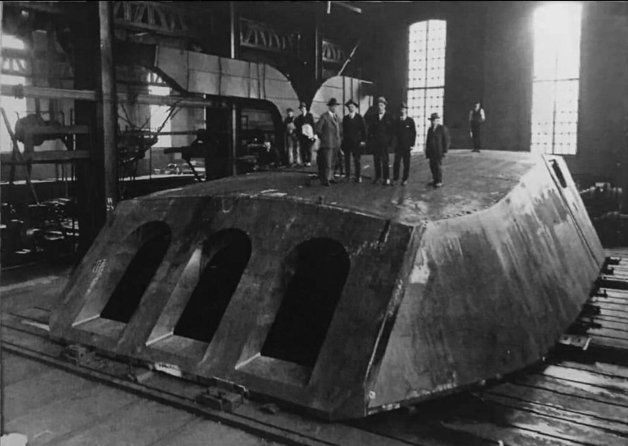 USS Pennsylvania battleship armored gun house - photo - HomemadeTools.net