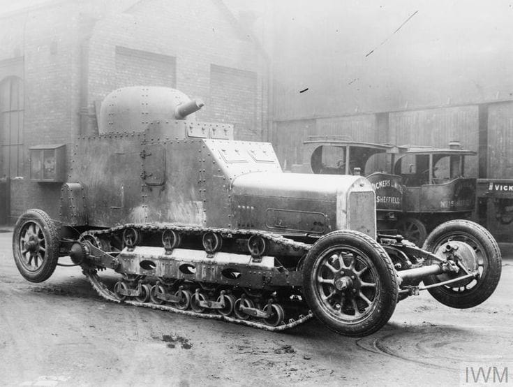 1926 Vickers D3E1 armored vehicle - photo - HomemadeTools.net