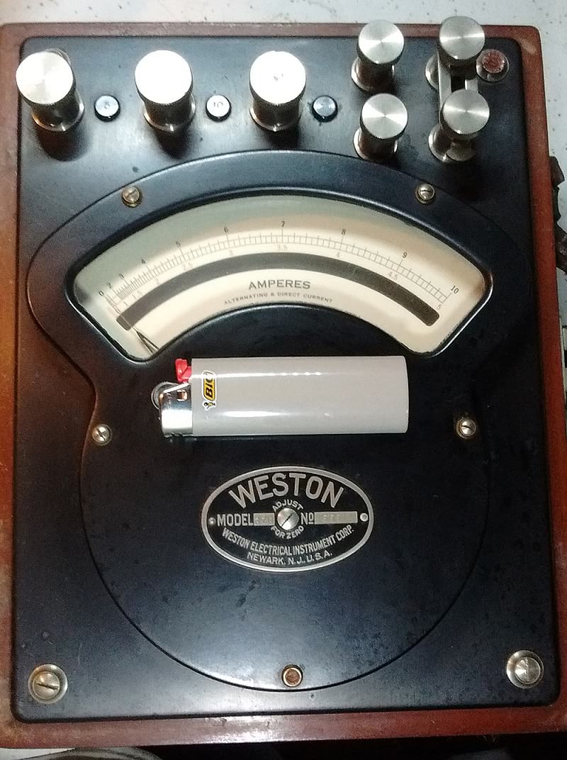 Vintage ammeter - photos - HomemadeTools.net