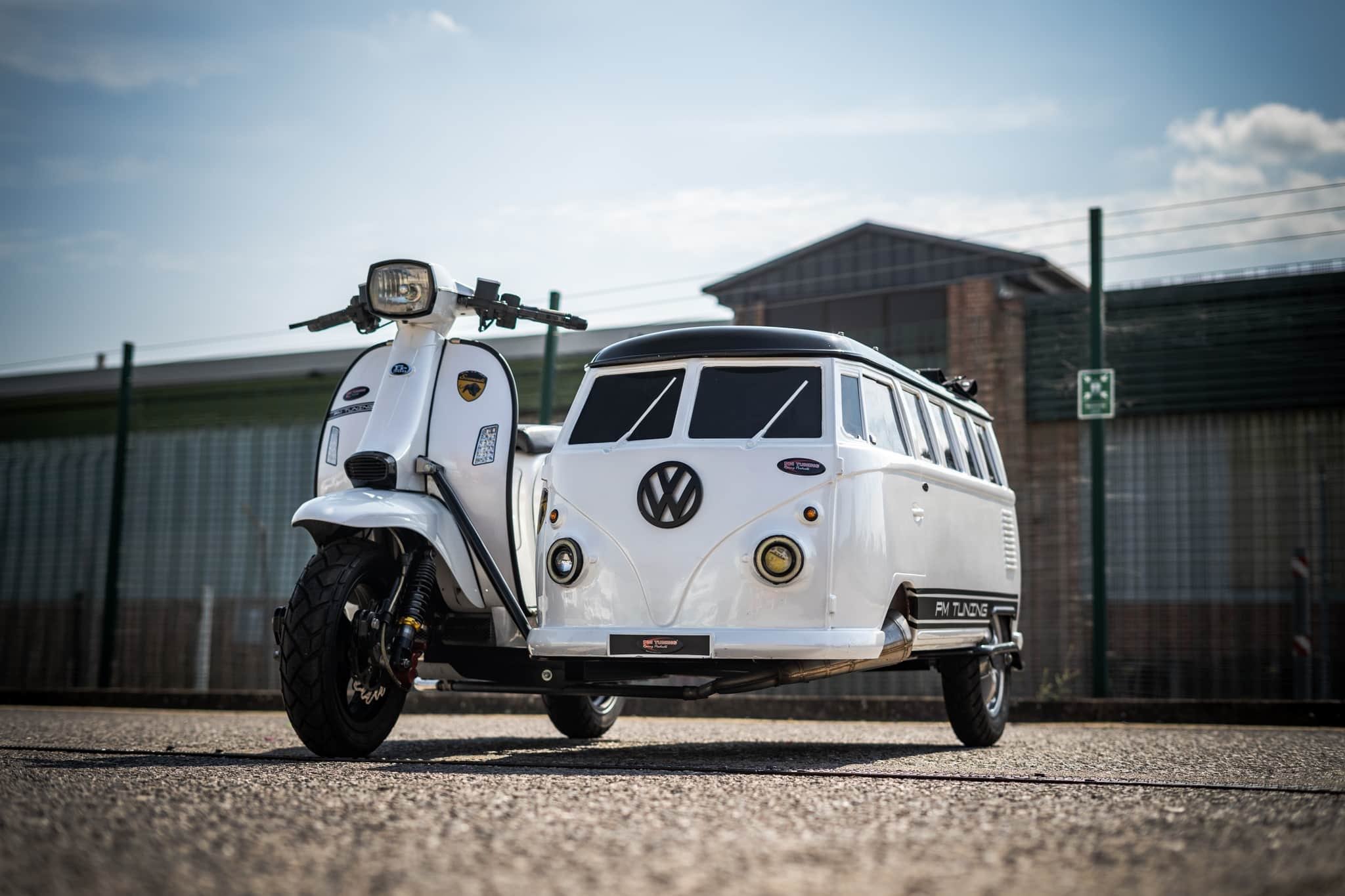 Scooter with VW Kombi sidecar - photos - HomemadeTools.net