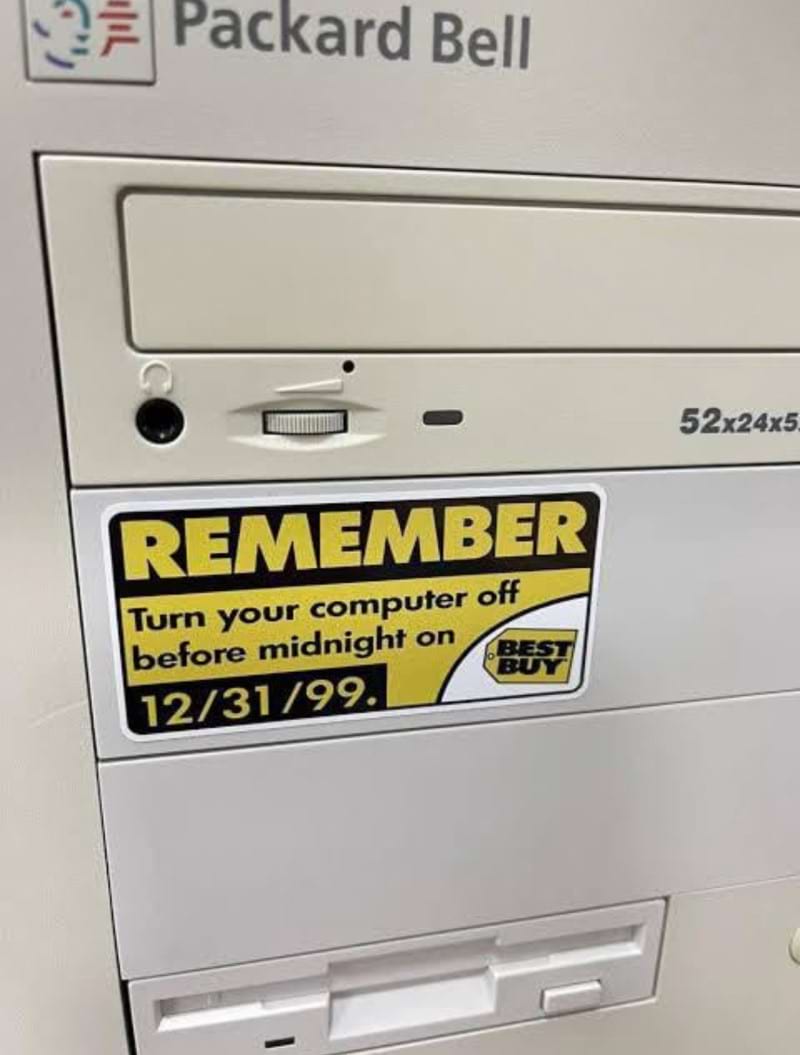 Y2K bug reminder - photo