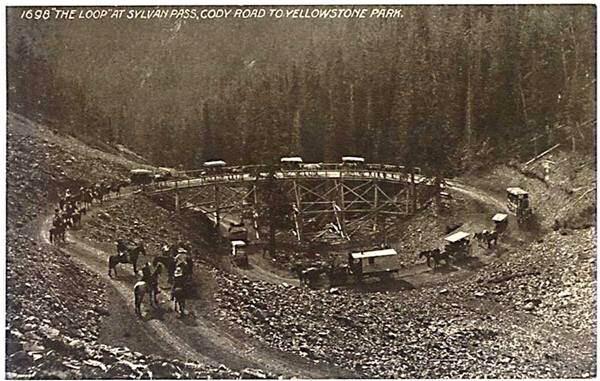 Yellowstone corkscrew bridge - photos