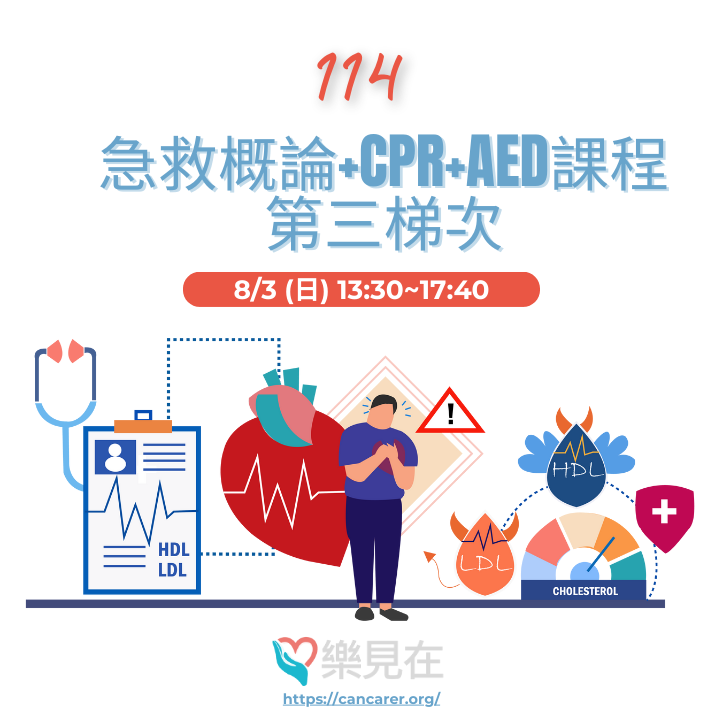 114年 急救概論+CPR+AED課程-第三梯次(8月班)-刊登平台：長照喵-長照課程活動平台｜長照繼續教育6年120積分課程優先曝光