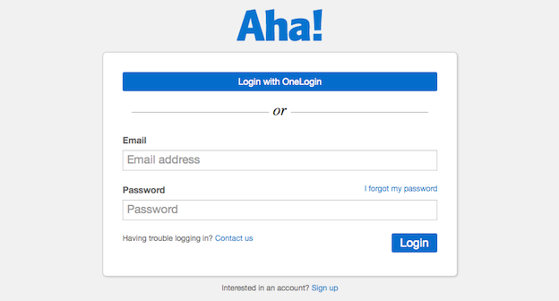 Single Sign-On (SSO) Now Available for Aha! | Aha! Blog Single Sign-On (SSO) Now Available for Aha! | Aha! Blog