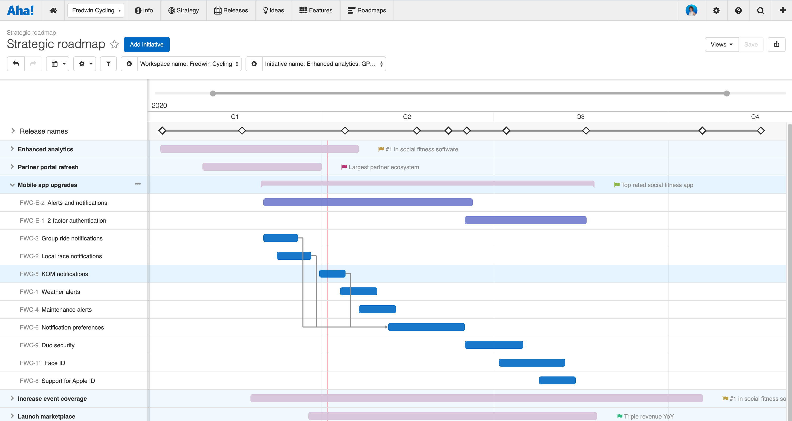 Just Launched! — Enhanced Strategic Roadmap With Features | Aha! Blog