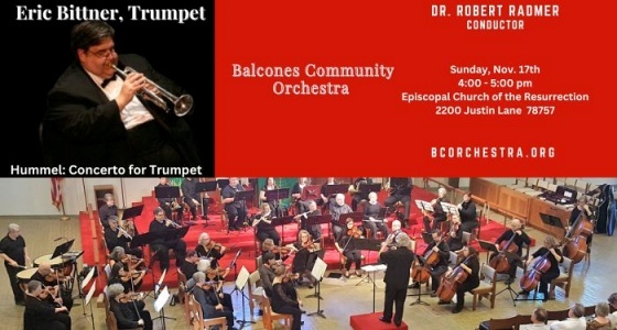 Balcones Community Orchestra: Eric Bittner, Trumpet | KMFA 89.5 ...