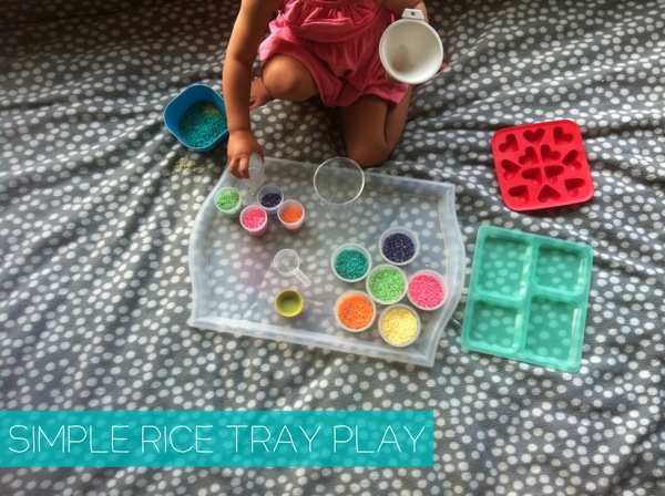 iPhoneography // Simple Rice Tray Play - Mama.Papa.Bubba.