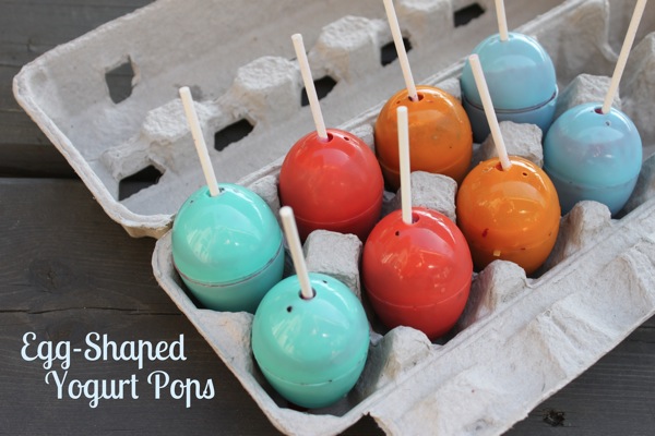 Egg-Shaped Yogurt Pops - Mama.Papa.Bubba.