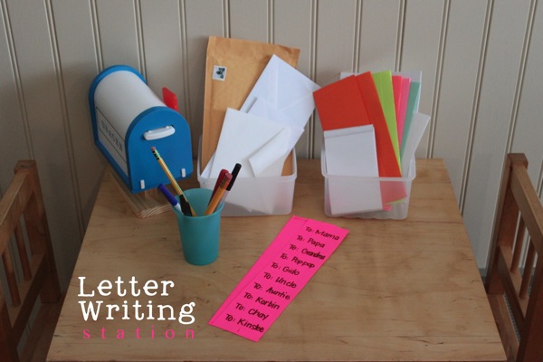 Letter Writing Station - Mama.Papa.Bubba.