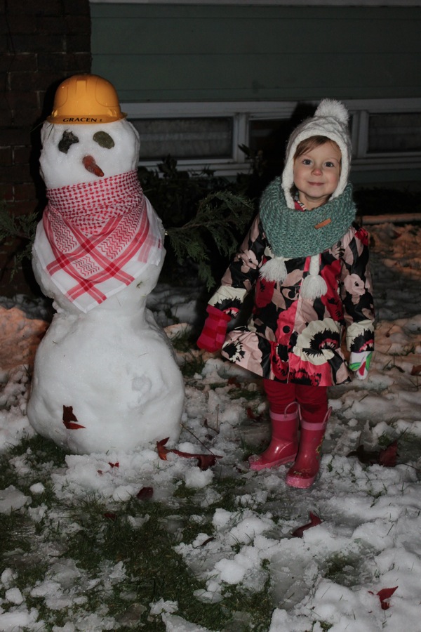A First: Snowman Building - Mama.Papa.Bubba.