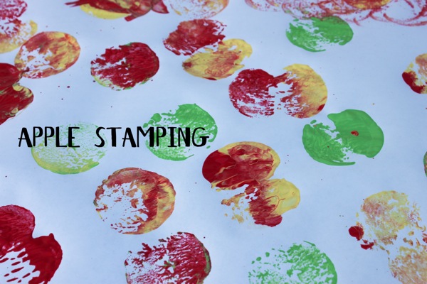 Fall Fun: Apple Stamping - Mama.Papa.Bubba.