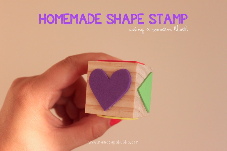 A Homemade Shape Stamp - Mama.Papa.Bubba.