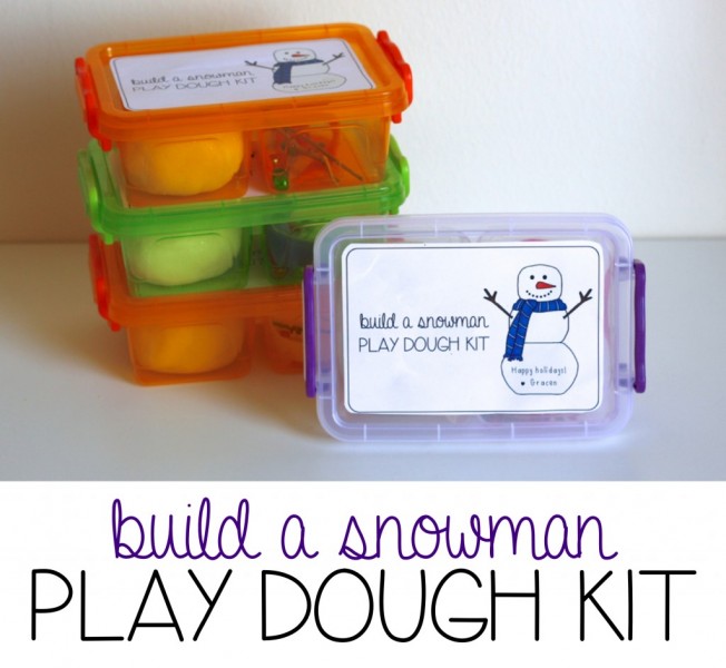 Build A Snowman Play Dough Kits - Mama.Papa.Bubba.
