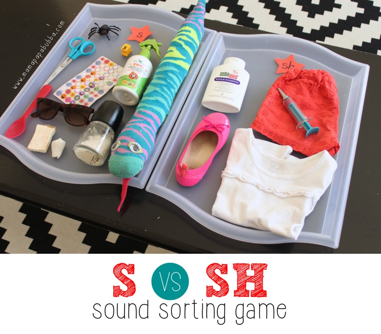 'S' and 'Sh' Sound Sorting Game - Mama.Papa.Bubba.