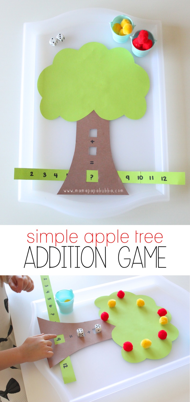 Simple Apple Tree Addition Game Mama Papa Bubba Simple Apple Tree Addition Game Mama Papa Bubba
