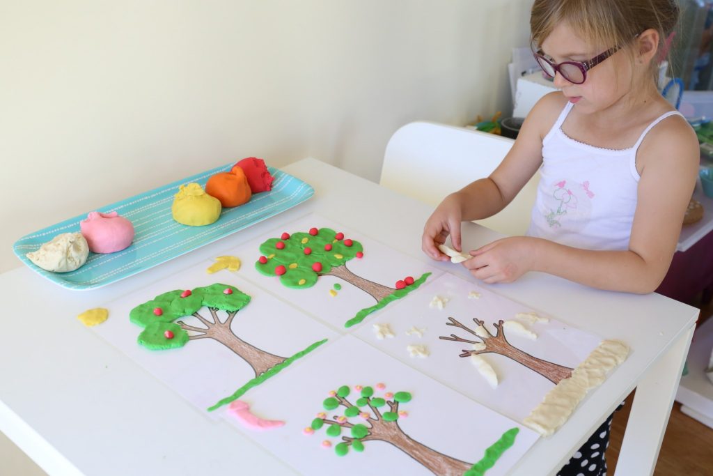 Play Dough Apple Tree Life Cycle - Mama.Papa.Bubba.