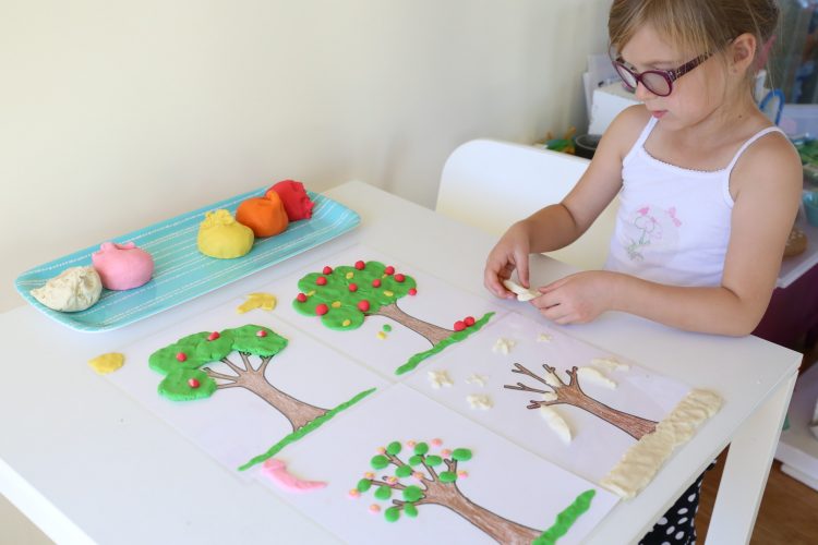 Play Dough Apple Tree Life Cycle - Mama.Papa.Bubba.