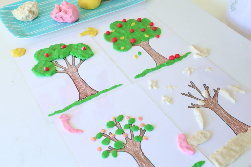 Play Dough Apple Tree Life Cycle - Mama.Papa.Bubba.