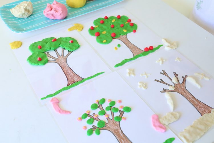 Play Dough Apple Tree Life Cycle - Mama.Papa.Bubba.