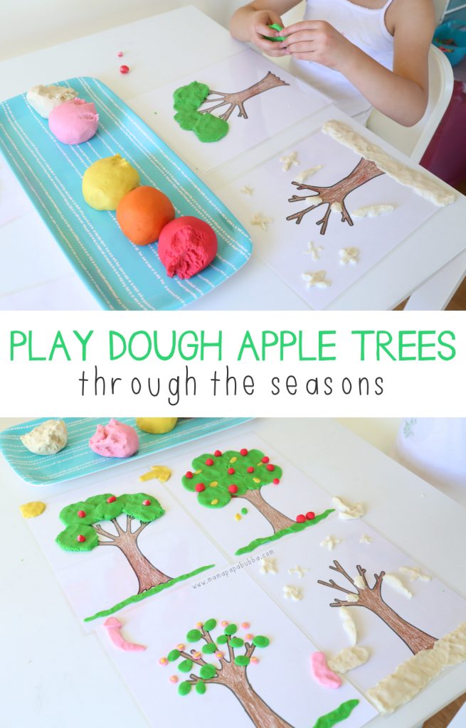 Play Dough Apple Tree Life Cycle - Mama.Papa.Bubba.