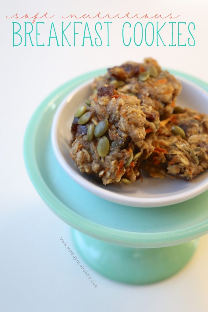 Soft Nutritious Breakfast Cookies - Mama.Papa.Bubba.