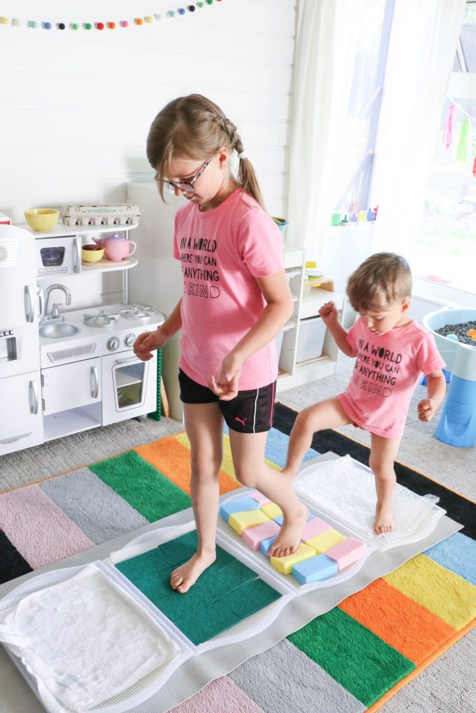 No Mess Sensory Walk - Mama.Papa.Bubba.