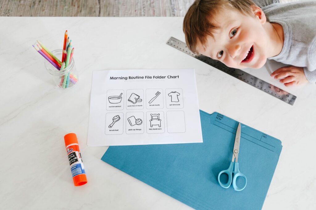 Morning Routine Flip Chart - Mama.Papa.Bubba.
