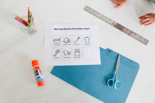 Morning Routine Flip Chart - Mama.Papa.Bubba.