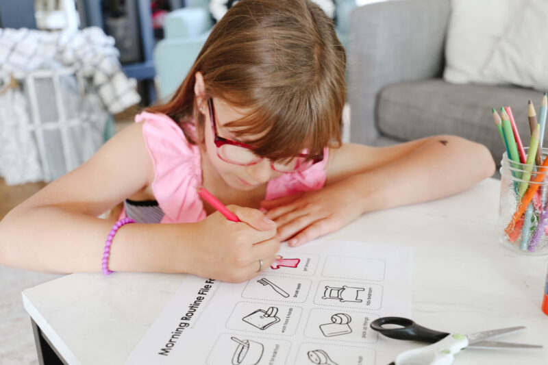 Morning Routine Flip Chart - Mama.Papa.Bubba.