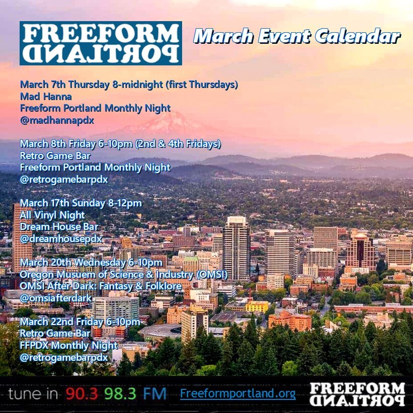 Events Calendar – Freeform Portland