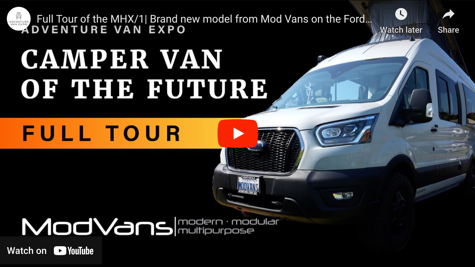 2023 Ford Transit Trail RV with 2088ah floor battery and 1,000 watt ...