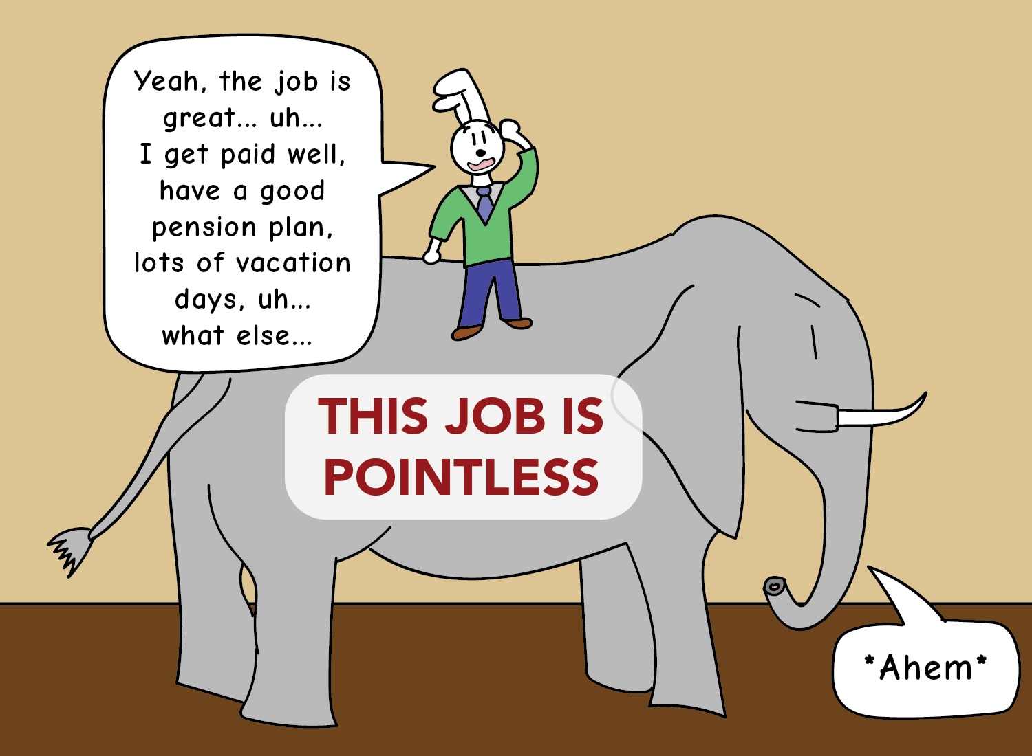 The Riddle Of The Well Paying Pointless Job