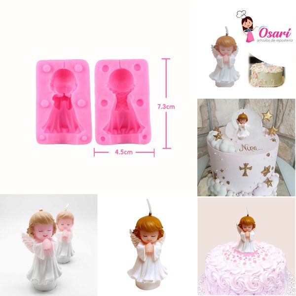 ANGELITO 3D NIÑA- PRIMERA COMUNIÓN - Osari