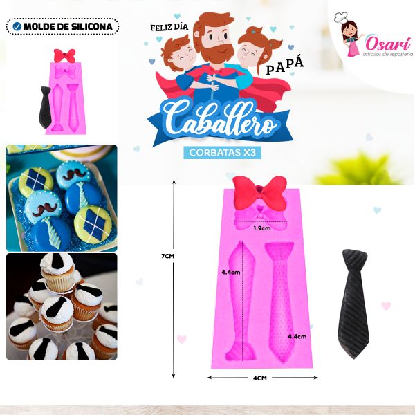 corbata x 2 + michi cupcakes - DIA DEL PADRE - Osari