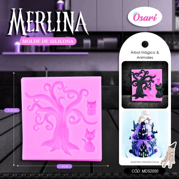 ARBOL & GATO HALLOWEEN - MERLINA - Osari