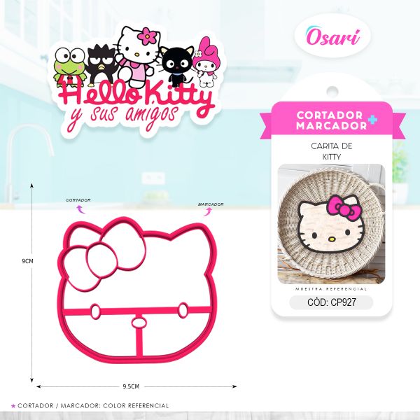 HELLO KITTY CARITA - CORTADOR / MARCADOR - HELLO KITTY - Osari