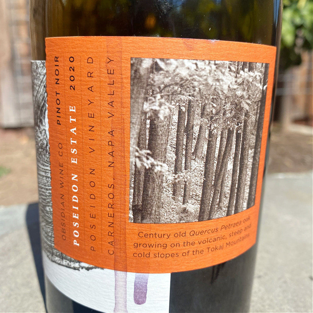 Obsidian Wine Co Pinot Noir "Poseidon" 2020 - Outer Space Wines - Napa Valley