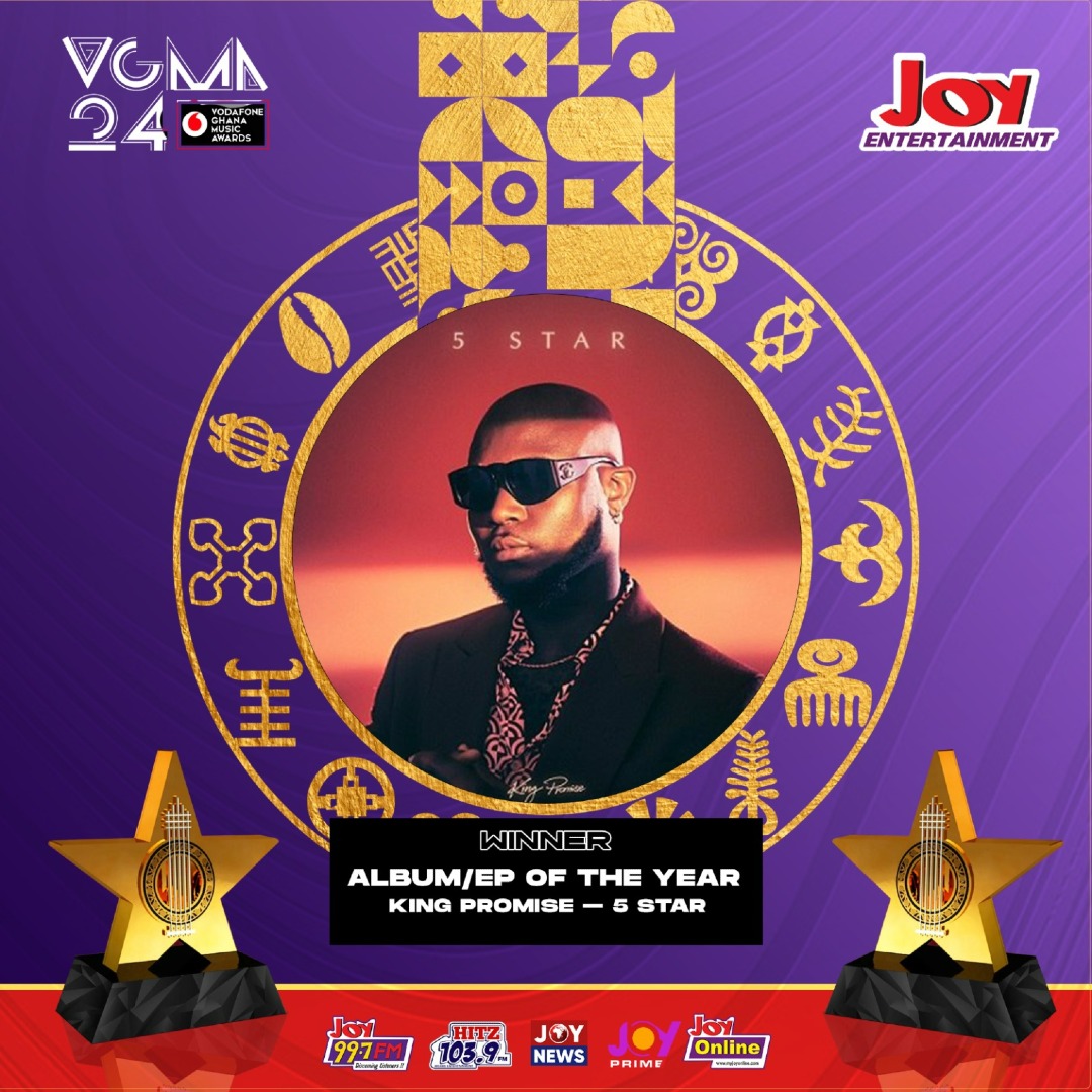 King Promise Wins Album of the Year at 2023 Vodafone Ghana Music Awards ...