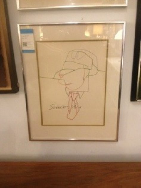 "Sincerely" Line Art